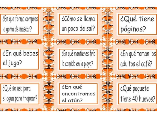 Container Words Spanish 4 Worksheet-2 Game-1 Exam Bundle | Teaching ...
