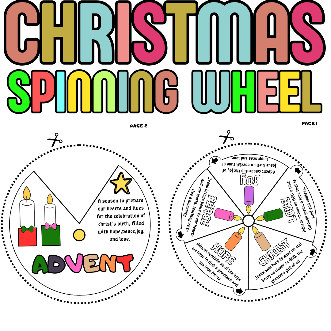 Christmas & Winter Bible Activity Bulletin Board - Advent Candles ...