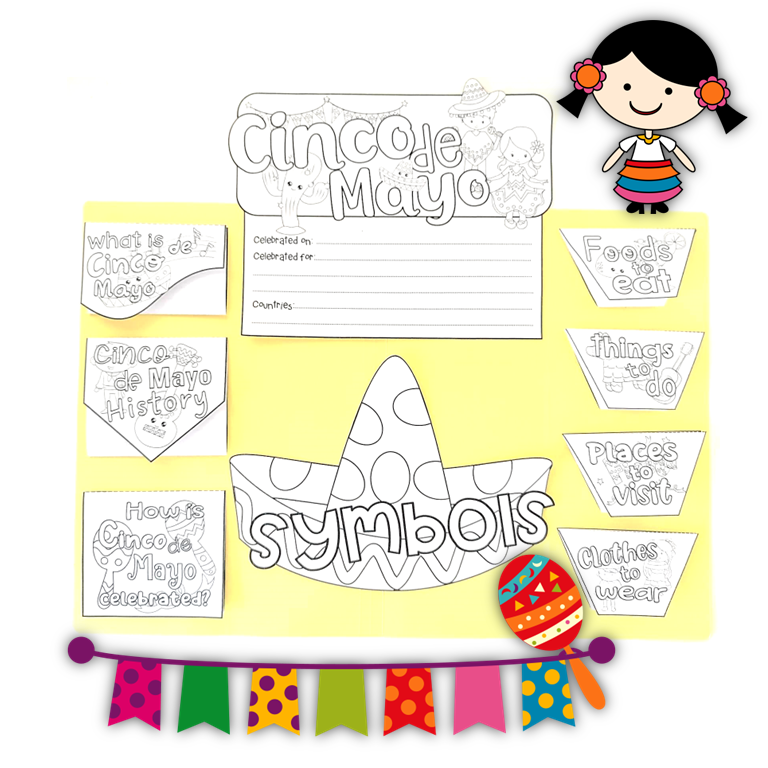 Cinco de Mayo Lapbook with Reading Comprehension Activities | Teaching ...