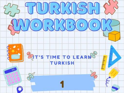 Printable Turkish quizzes workbook 1. Copy practice writing and reading ...