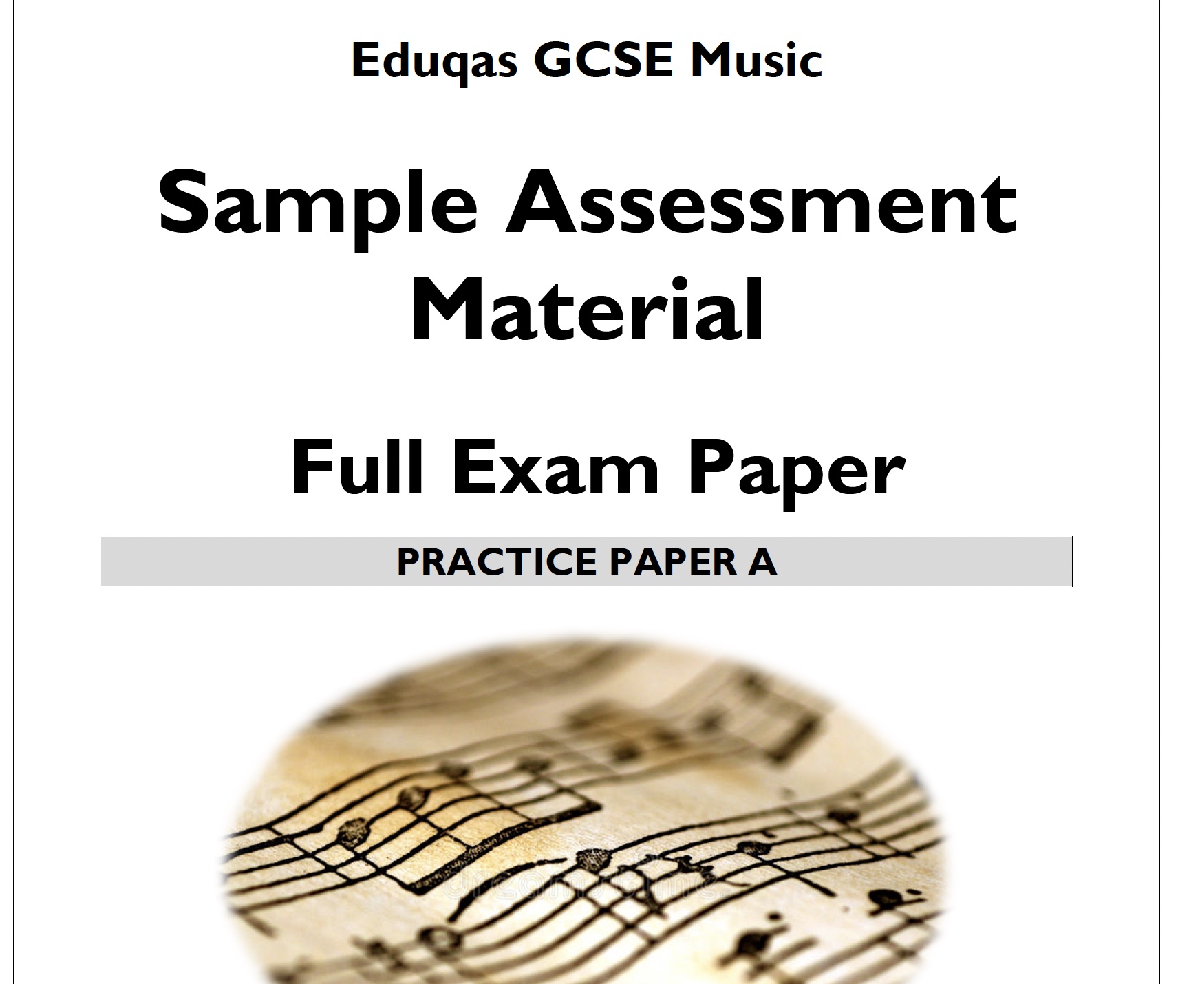 Eduqas GCSE Music - Practice / Mock Exam - Paper A | Teaching Resources