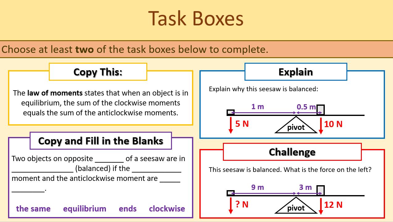 Turning Forces ~ KS3 ~ Year 8 | Teaching Resources