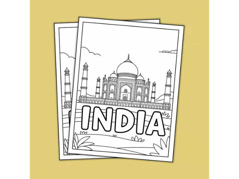 Travel & Vacation Destination Coloring Pages | World Landmark Coloring ...