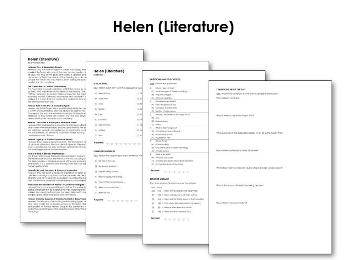 Helen (Literature) | Teaching Resources