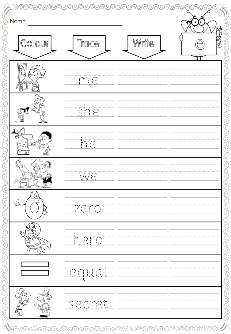 Long E e grapheme Phonics word work lessons, worksheets and activities ...