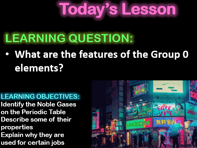 The Noble Gases - Group 0 | Teaching Resources