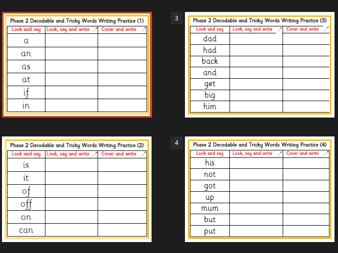 First 100 High Frequency Words Phonics Resource Bundle Flash Cards