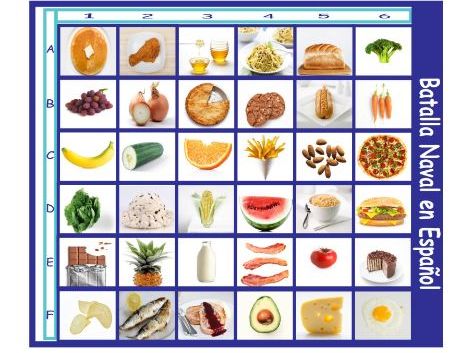 Food Types 6 Spanish Photo Game Bundle | Teaching Resources