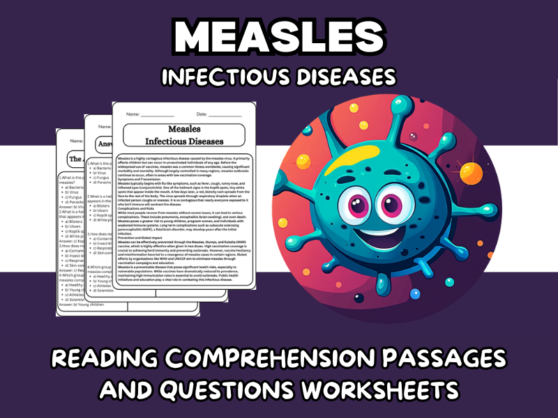 Measles - Infectious diseases Reading Comprehension Passages ...