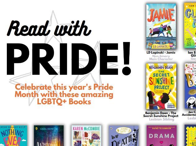 Secondary School Pride LGBT+ Visual Book List Poster | Teaching Resources
