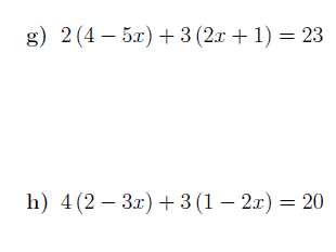 Linear equations with brackets worksheet no 3 (with solutions ...