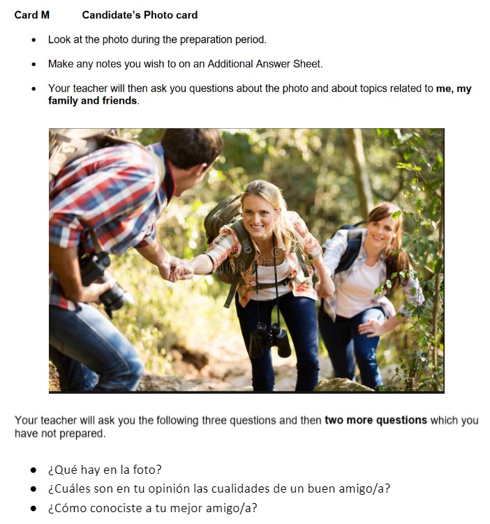 Gcse Spanish Photo Description - Design Talk