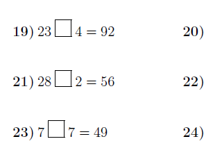 Missing operations worksheets (with solutions) | Teaching Resources