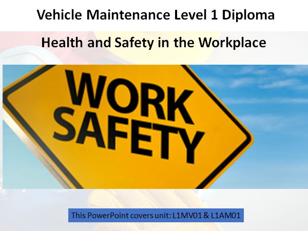 Vehicle maintenance / Automotive Health and Safety | Teaching Resources