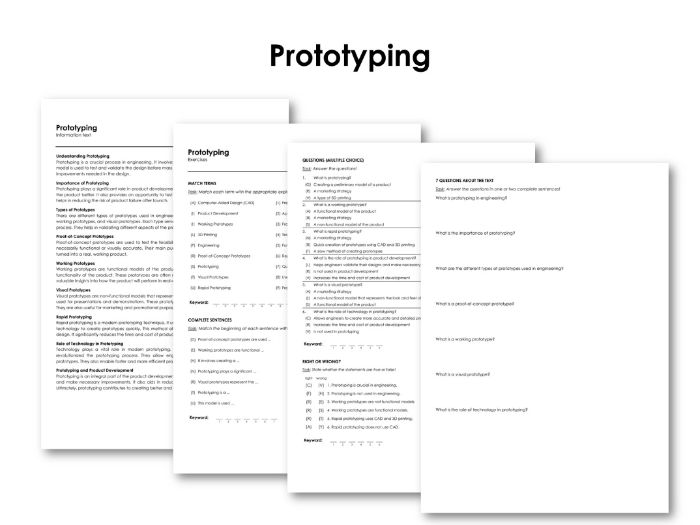 Prototyping Teaching Resources