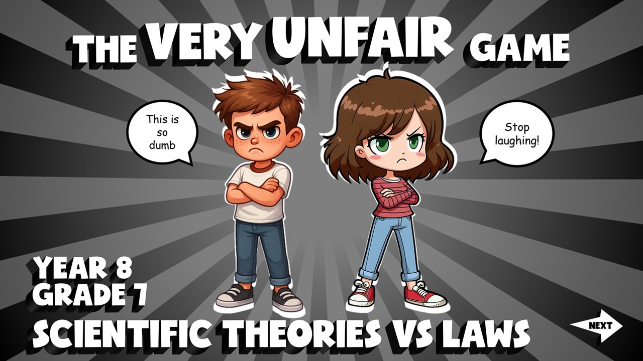 Scientific Theories vs Laws VERY UNFAIR GAME | No-Prep Year 8 Science ...