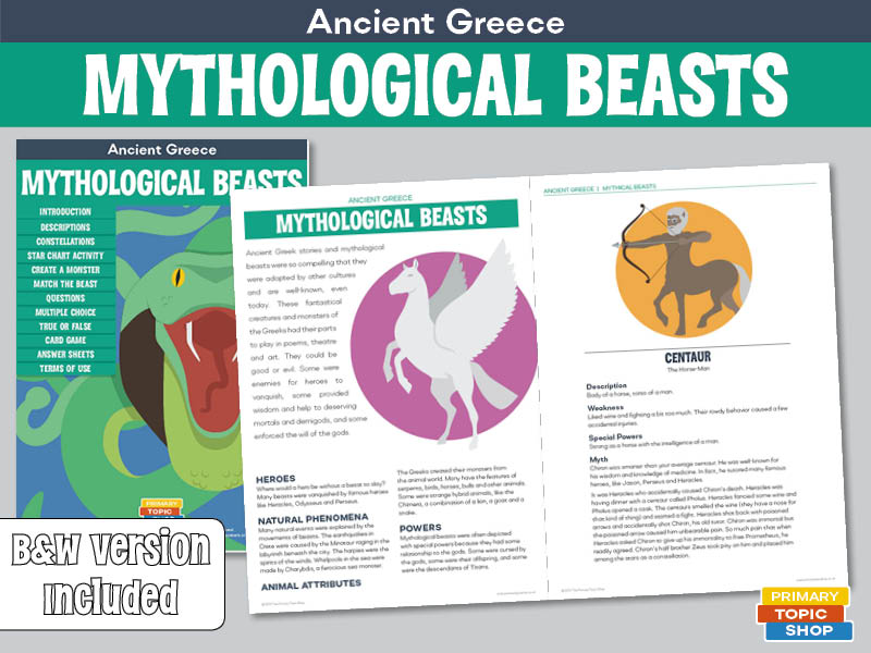 Ancient Greece - Mythological Beasts | Teaching Resources