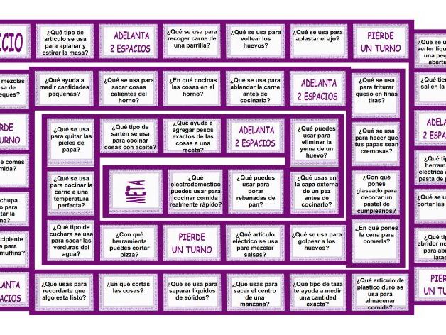 Kitchen Cookware and Utensils Spanish 4 Worksheet-2 Game-1 Exam Bundle ...