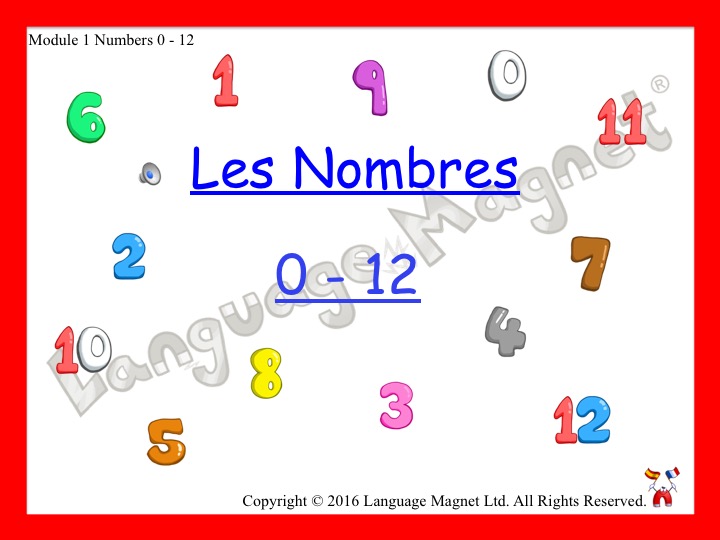 French Numbers 0 To 12 Teaching Resources