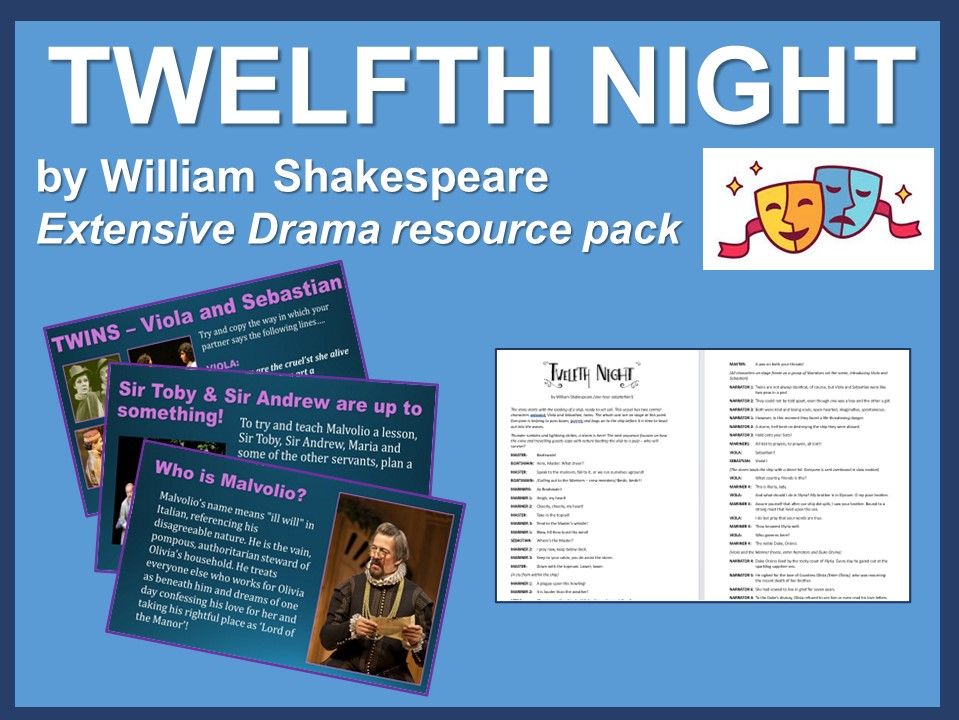 Twelfth Night by William Shakespeare: Scheme and Script resource pack ...