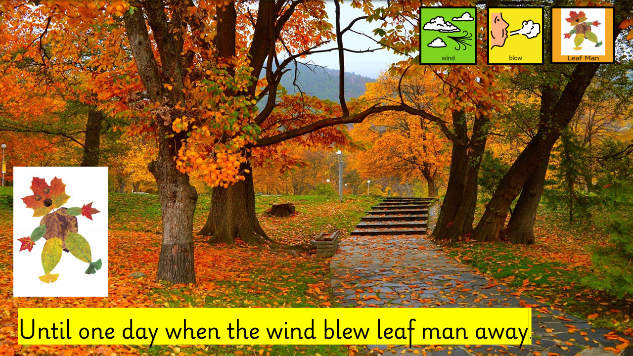 Leaf Man Adapted Story With Colourful Semantics | Teaching Resources