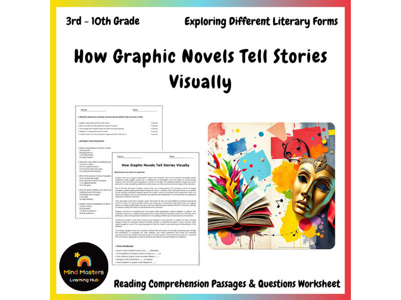 How Graphic Novels Tell Stories Visually Reading Comprehension Passages ...