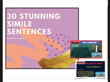 Stunning Simile Sentences | 30 Best Similes - Colourful and Bright ...