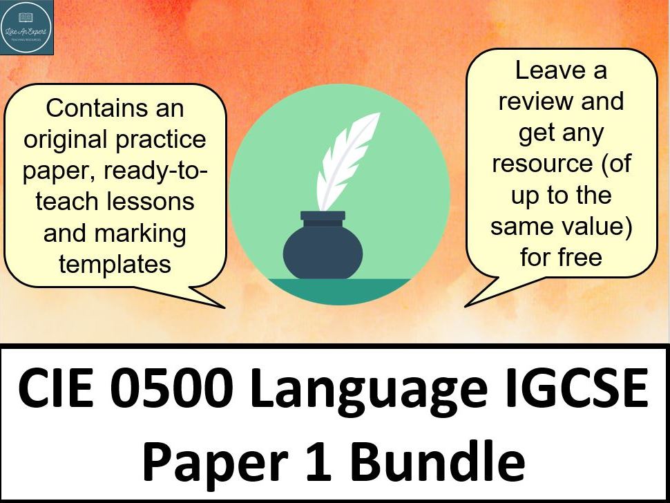 Cambridge IGCSE 0500 English Language Paper 1 Bundle | Teaching Resources