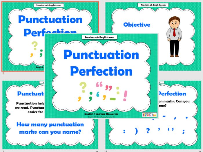 Punctuation Perfection | Teaching Resources