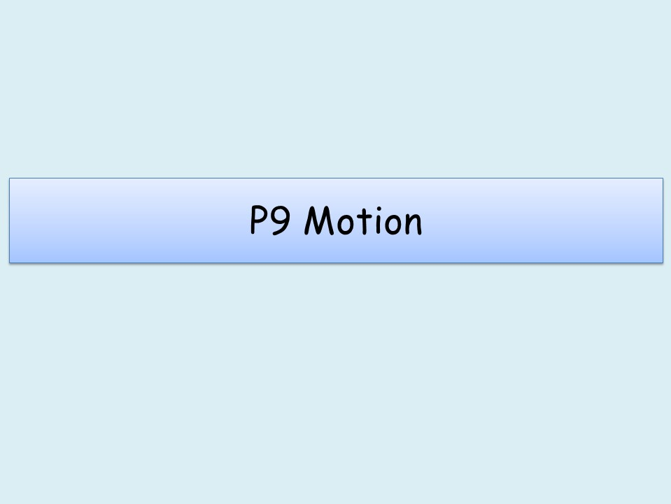 AQA P9 Motion | Teaching Resources