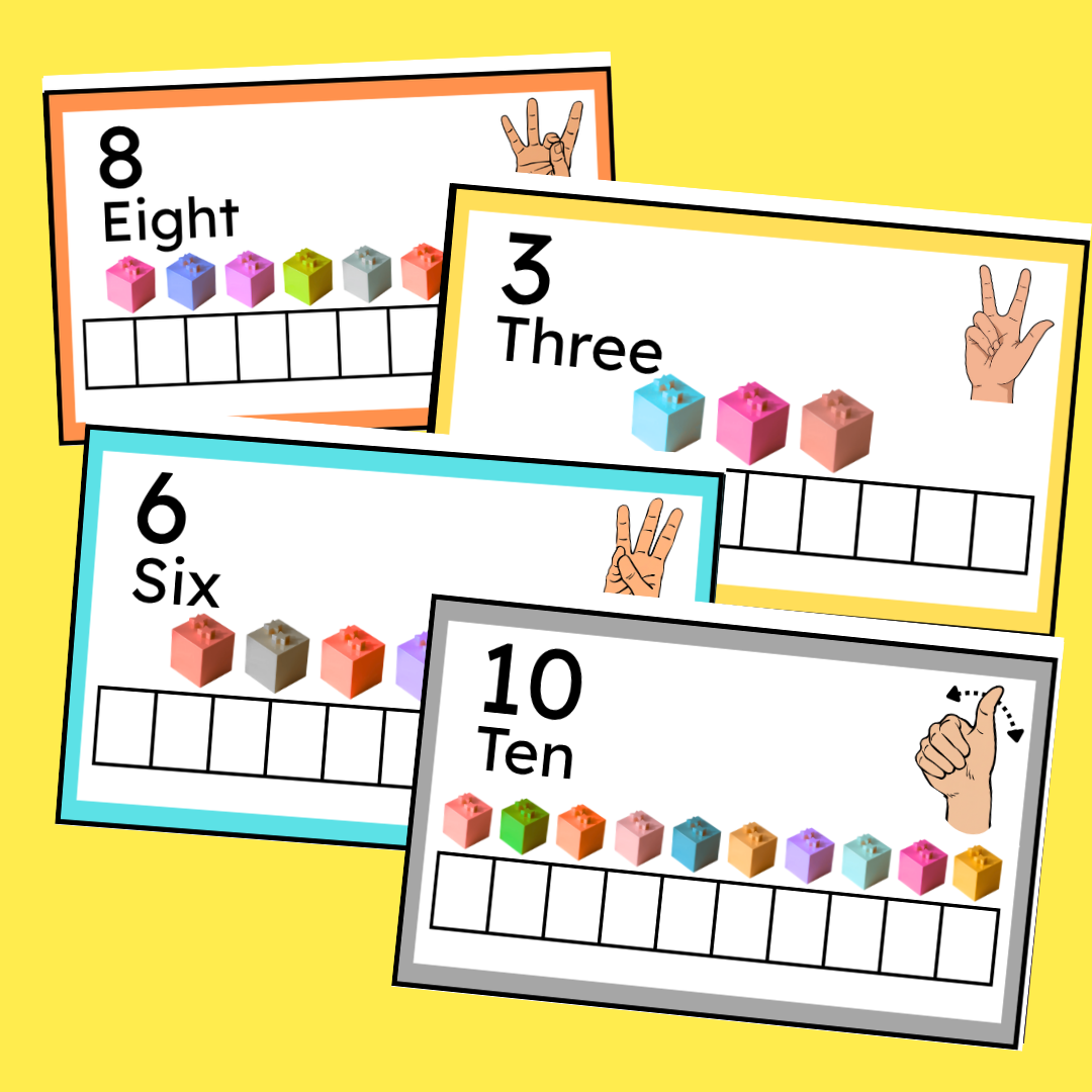 Special Education Counting 1-10 Task Cards | 1-to-1 Correspondence ...