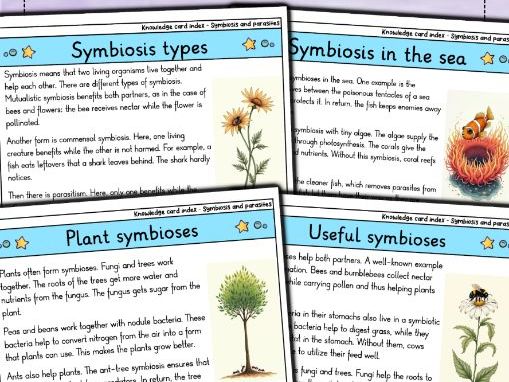 Symbiosis and Parasites - Flashcards | Biology | Types, Interactions ...