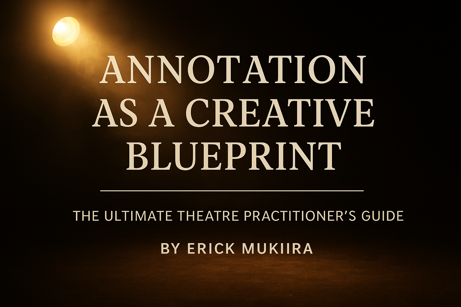Annotation as a Creative Blueprint: The Ultimate Theatre Practitioner’s ...
