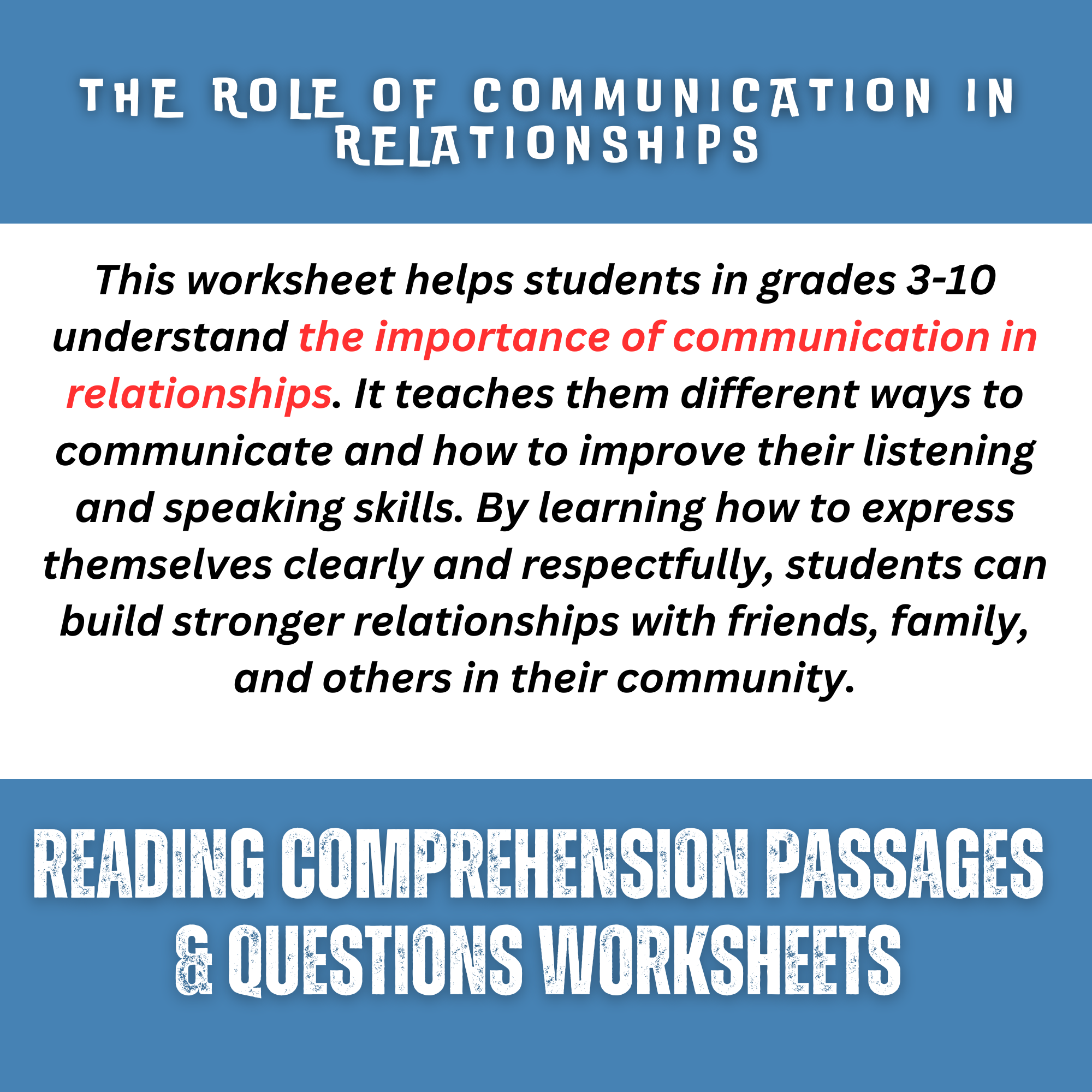 The Role of Communication in Relationships -Psychology and Human ...