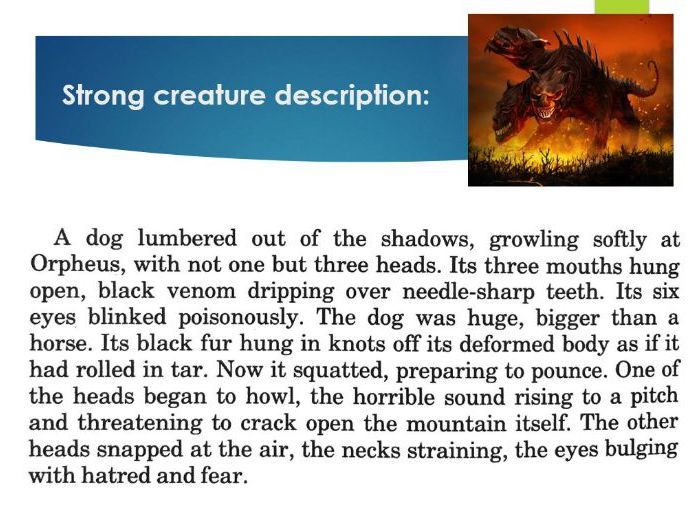 Myth Lesson - Create a Creature (Year 8) | Teaching Resources
