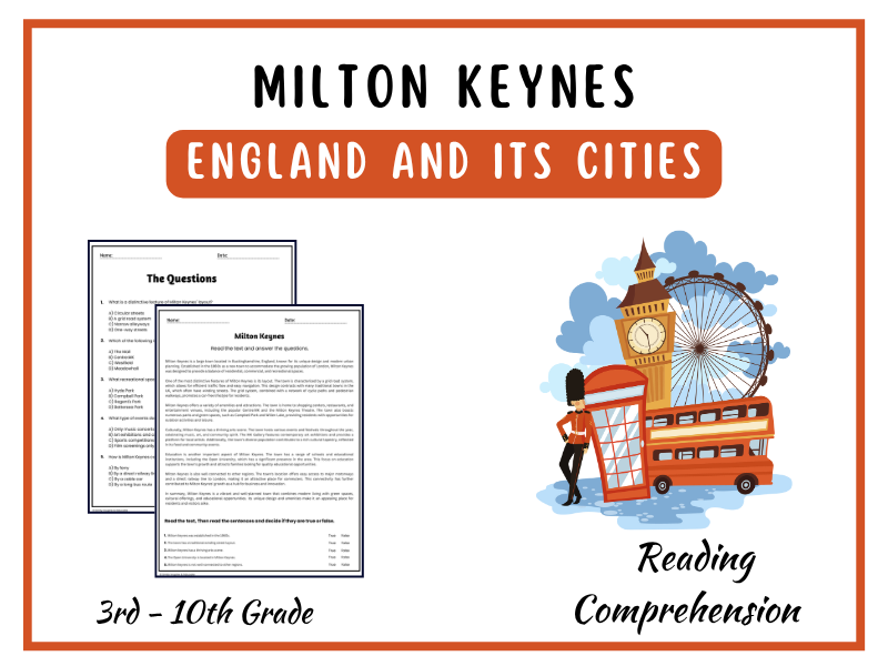 Milton Keynes: The City - Reading Comprehension Passages & Questions ...