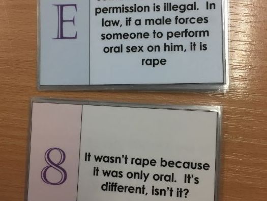 Sexual Consent - card pairing activity by sarahnilidster | Teaching ...