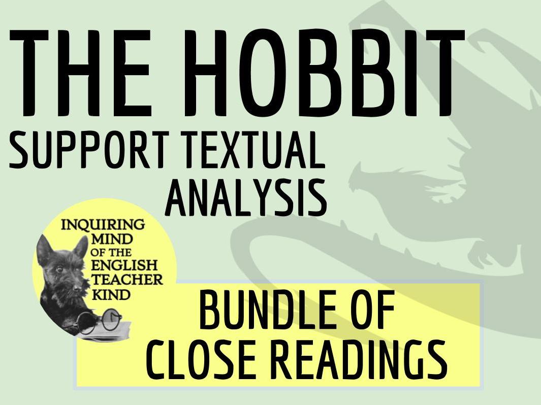 The Hobbit Close Reading Bundle | Teaching Resources