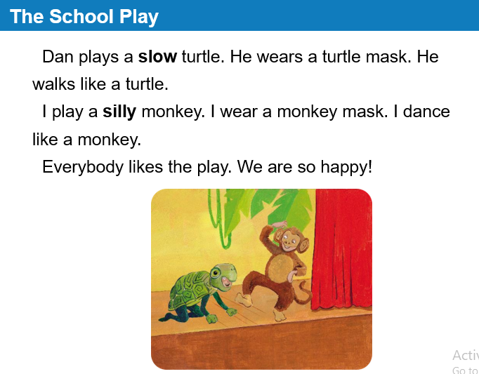 The School Play | Interactive Reading Comprehension Lesson for Grade 2 ...
