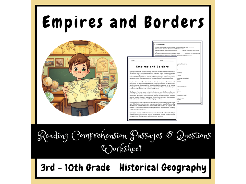 Empires and Borders Reading Comprehension Passages & Questions ...