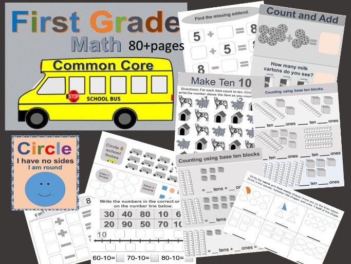First Grade Math Common Core Teaching Resources