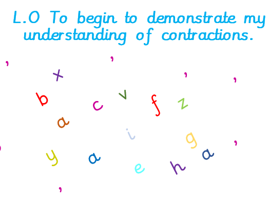 KS1 (Year 2) Learning about Contractions | Teaching Resources