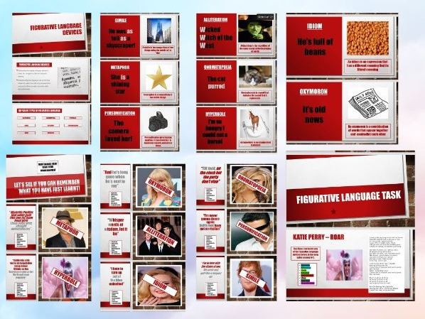 Figurative Language Devices Song Lyrics Quiz And Overview Functional 