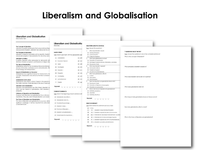 Liberalism and Globalisation | Teaching Resources