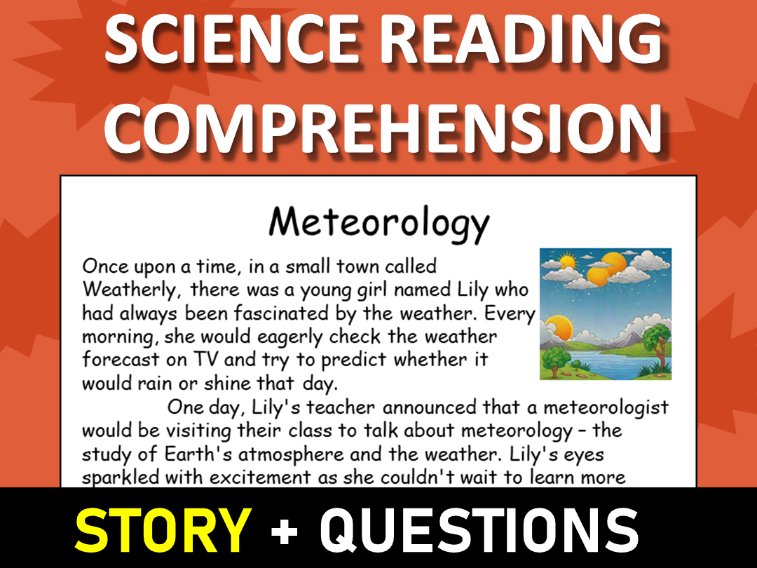 Meteorology Reading Science Story Comprehension Questions Worksheet ...