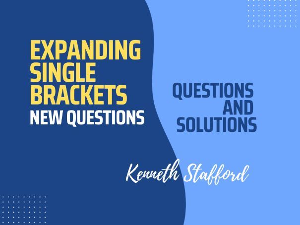 Expanding Single Brackets | Teaching Resources Expanding Single Brackets | Teaching Resources