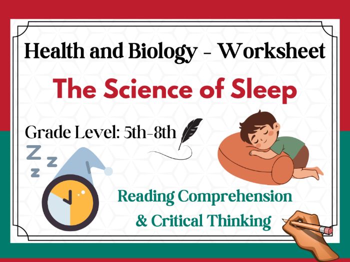 Health and Biology : Reading Comprehension Passages & Questions ...