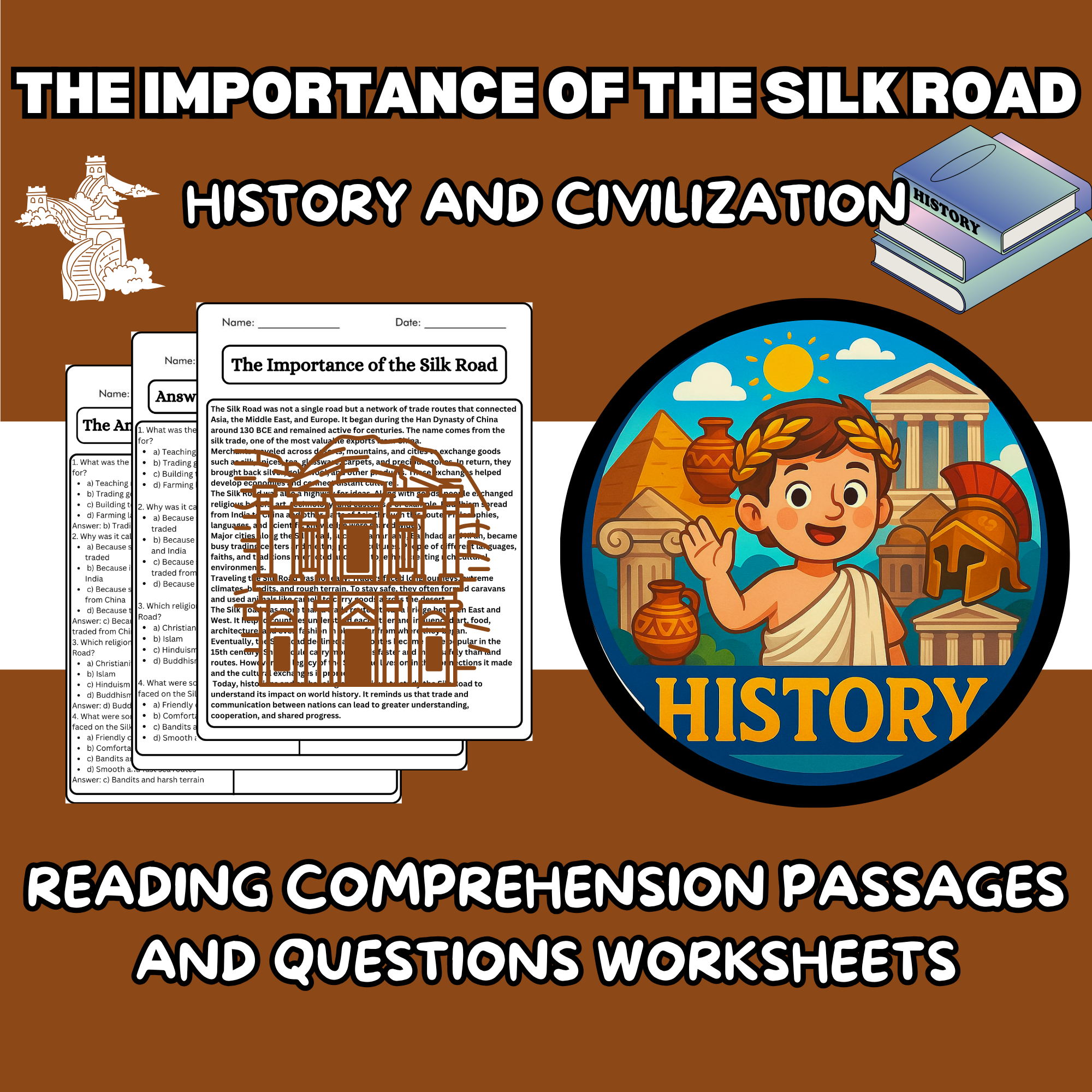 The Importance of the Silk Road Reading Comprehension Passages ...