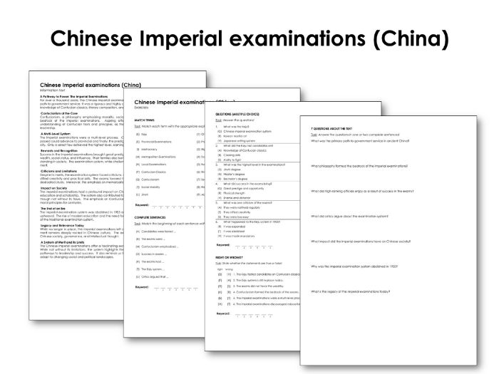 Chinese Imperial examinations (China) | Teaching Resources