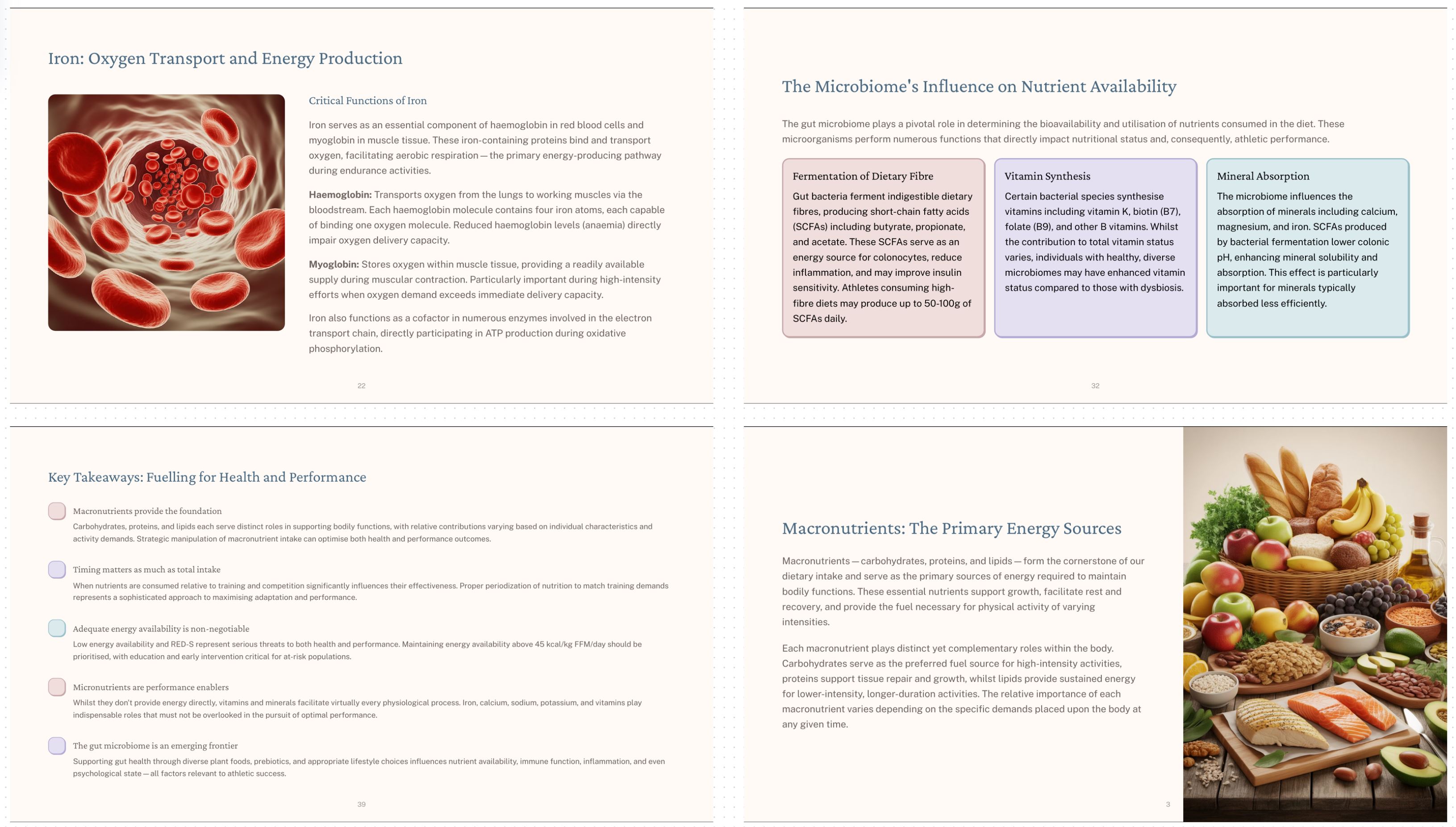 IB DP SEHS A2.2: Fuel for Health & Performance Teaching Notes ...